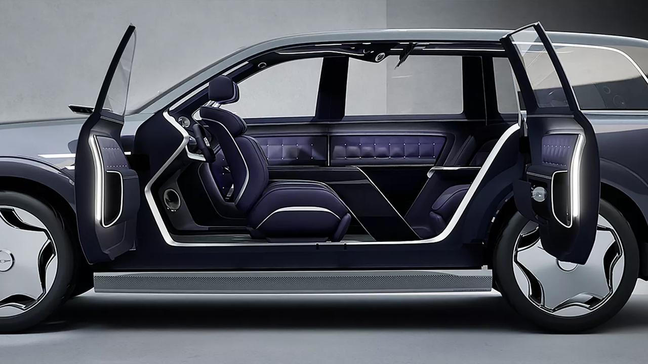 "또 한번 파격적" 제네시스 GV90, B필러 증발 스파이샷 포착